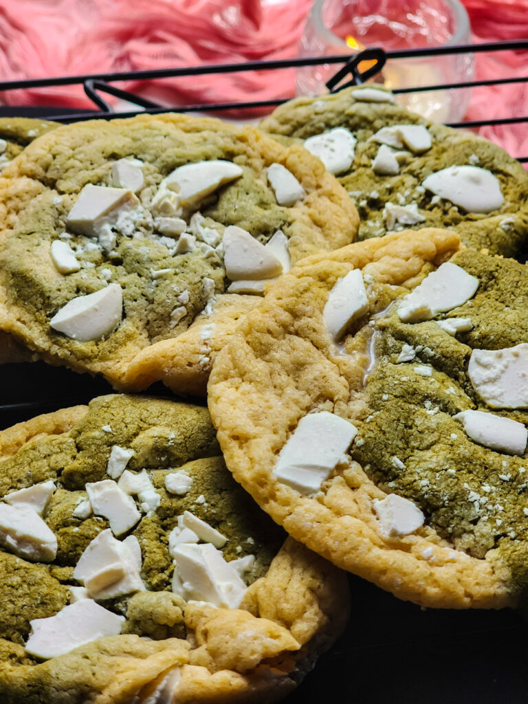 White Chocolate Matcha Latte Cookies - Deirdra Monet's Lifestyle Blog
